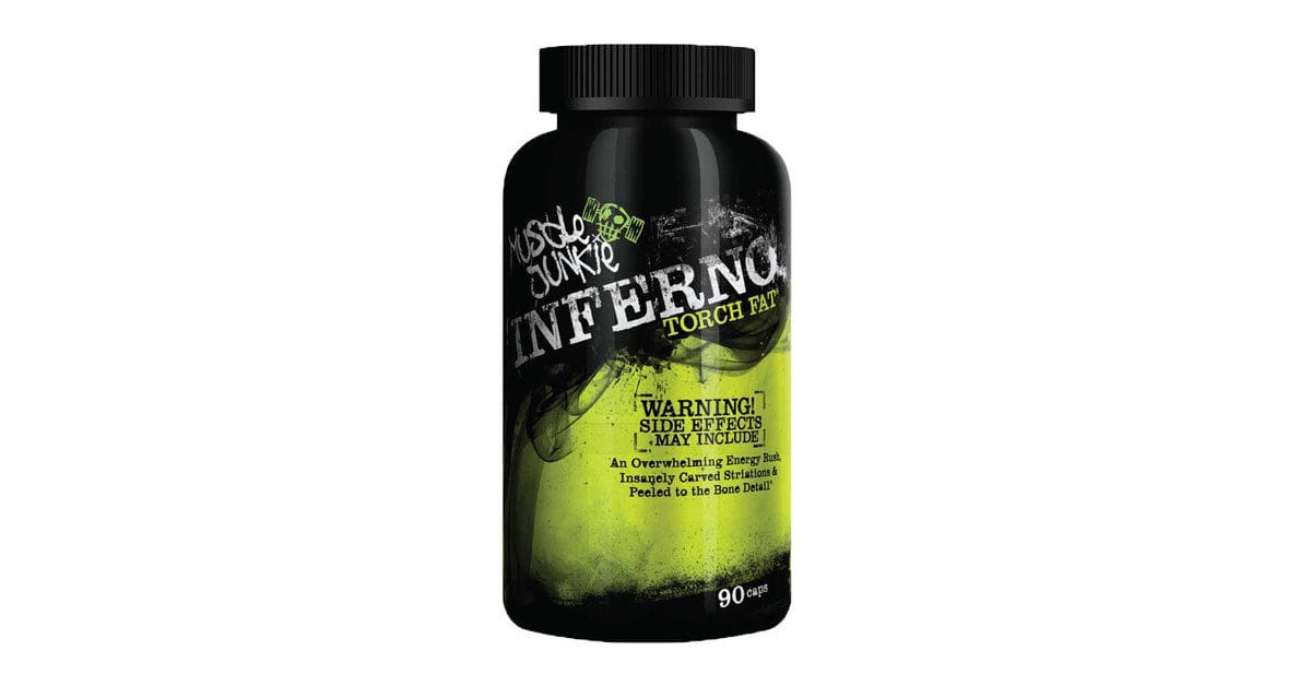 MUSCLE JUNKIE Inferno Fat Burner discount price. Buy now online!