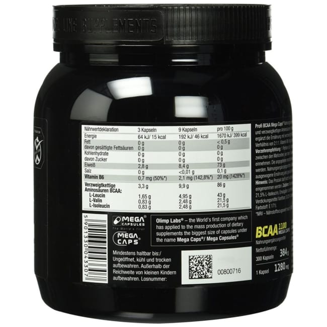 BCAA 1100 Mega Caps Olimp - Buy BCAA Capsules online at Fatburners